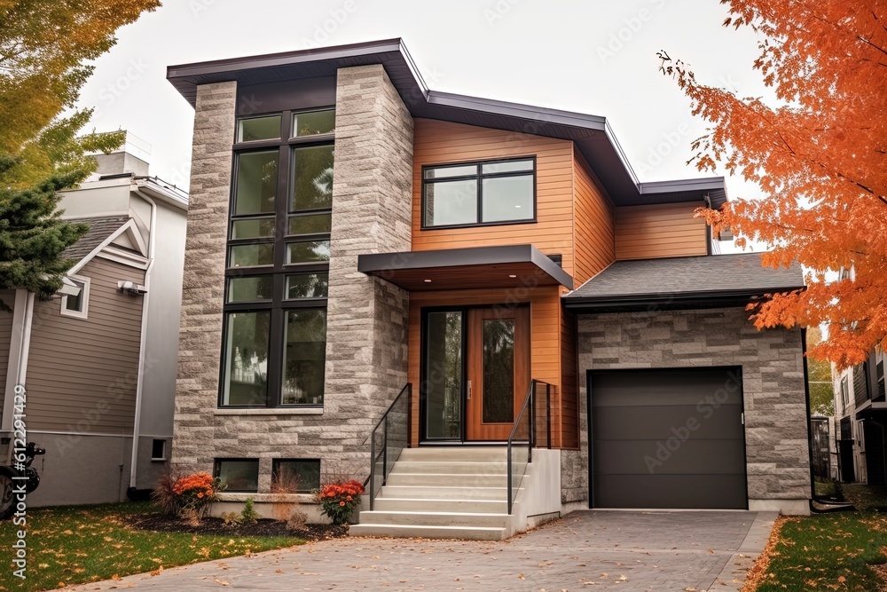 Brown Siding and Natural Stone Cladding Accentuate Striking New ...