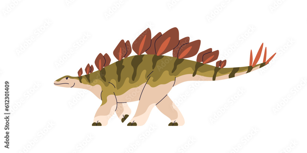 Stegosaurus, prehistoric dinosaur. Extinct animal of Jurassic period ...