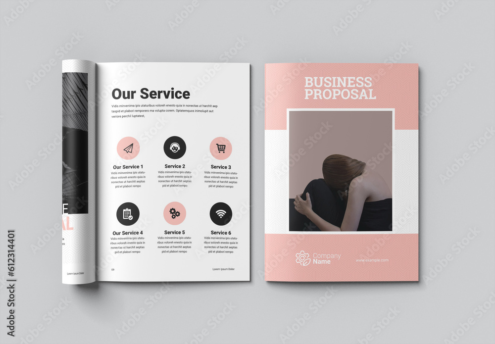 Business Proposal Design Layout Stock Template | Adobe Stock
