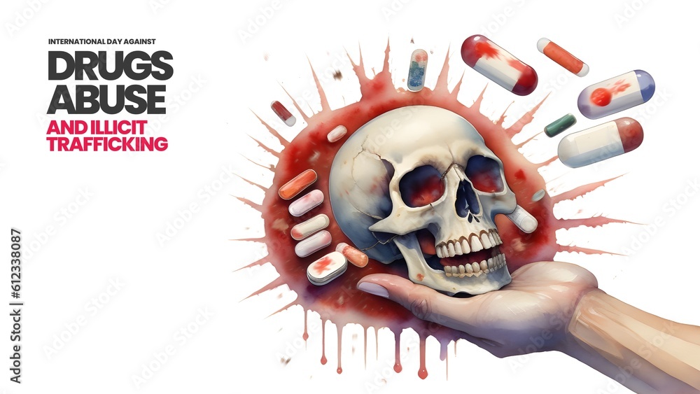 Drus Destroy Brain, Bloody Skull The Dark Side of Drugs, International ...