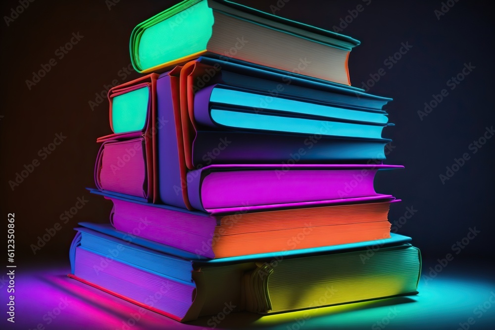 An enchanting pile of illustrated books captures the essence of visual ...