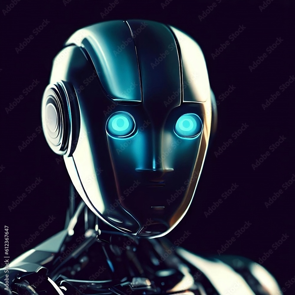 Smart robot. Made by AI bing image creator. Stock Illustration | Adobe ...