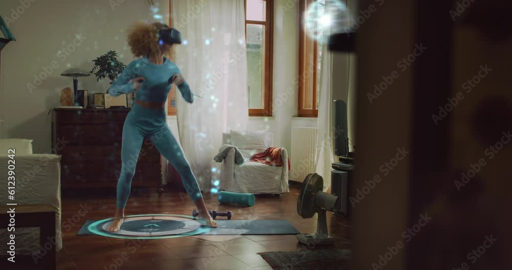 Boxing Video Game: Fit Brazilian Woman Fight Against Artificial ...