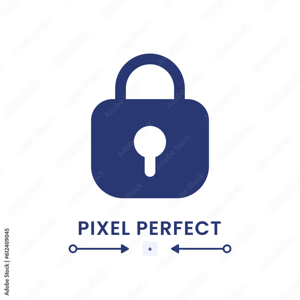 Private key black solid desktop icon. Access control. Confidential ...