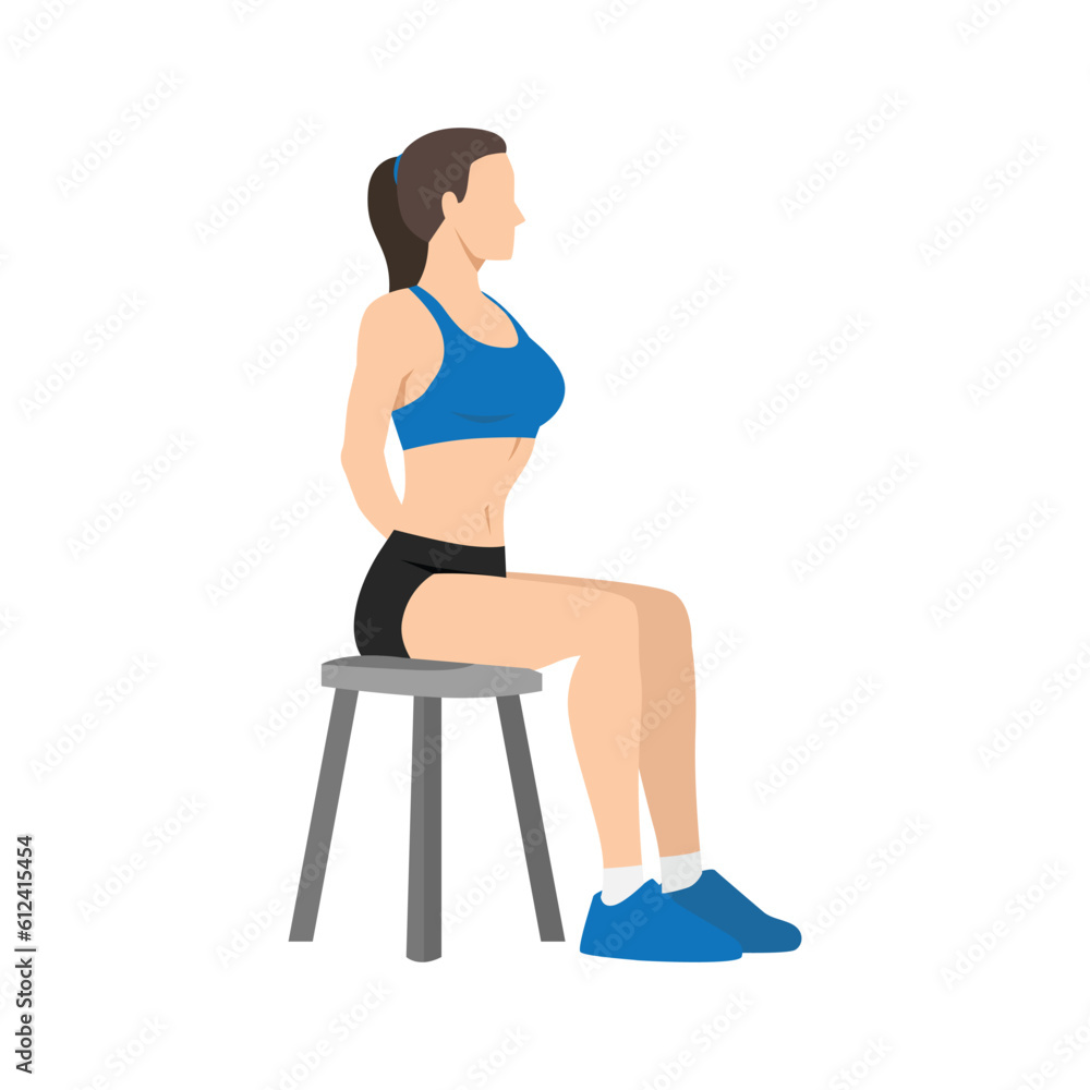 Woman doing Seated in self. Athlete do lotus position. Full lotus ...