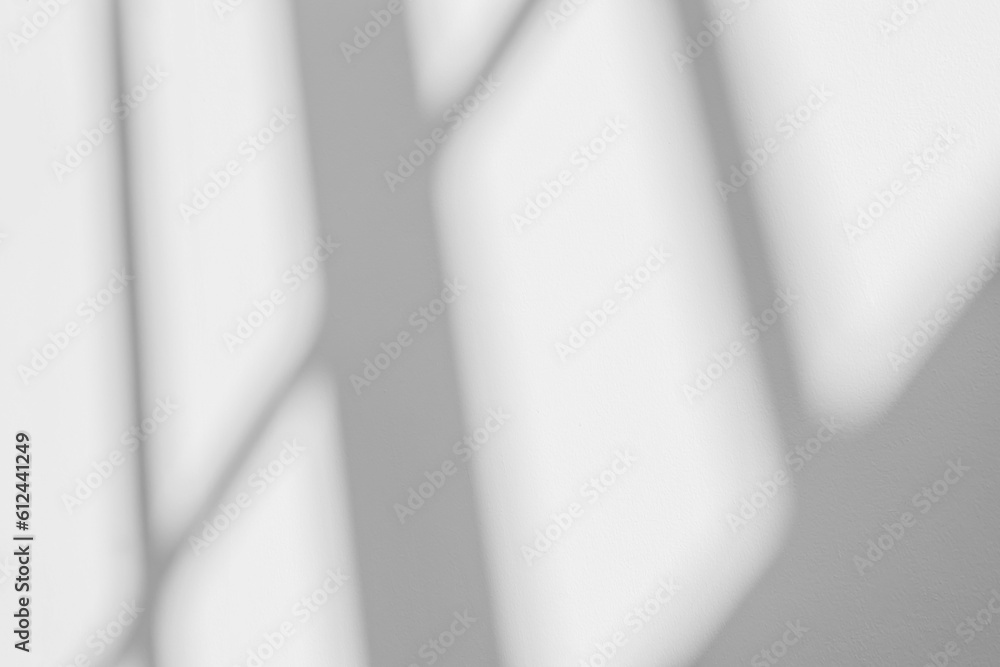 Gray shadow and light blur abstract background on white wall from ...