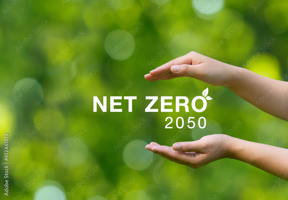Net Zero and Carbon Neutral Concept, Net Zero Emissions Goals, Climate ...