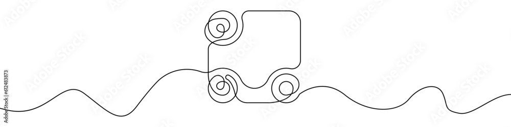 QR code sign line continuous drawing vector. One line QR code icon ...