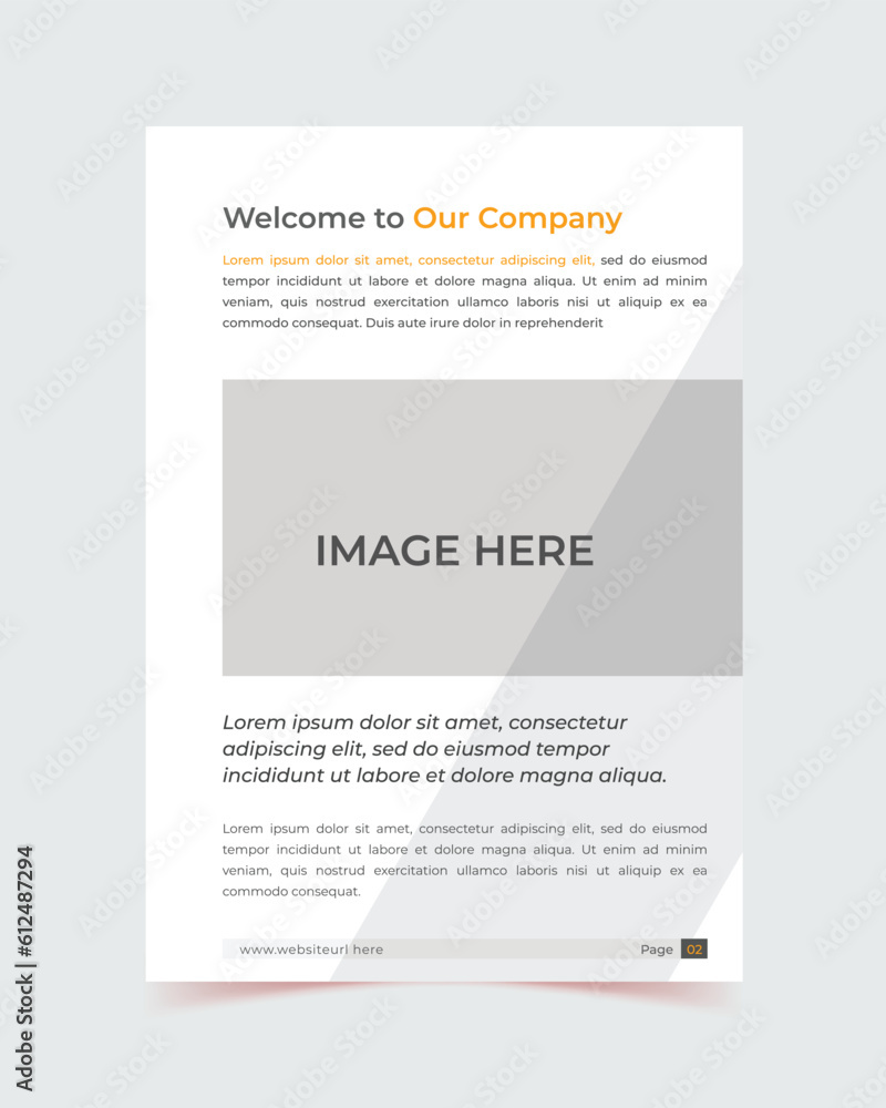 Brochure template layout design, report, minimal template layout design ...