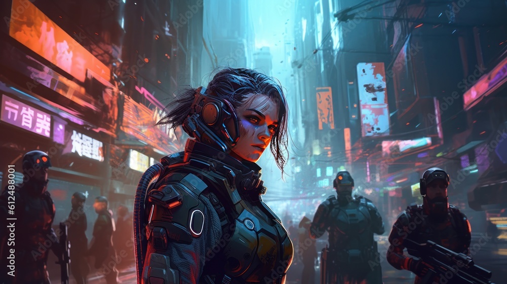 Group of rebels fighting against oppressive forces in a gritty ...