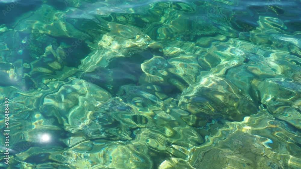 Green azure turquoise blue transparent sea salt water texture. Water ...