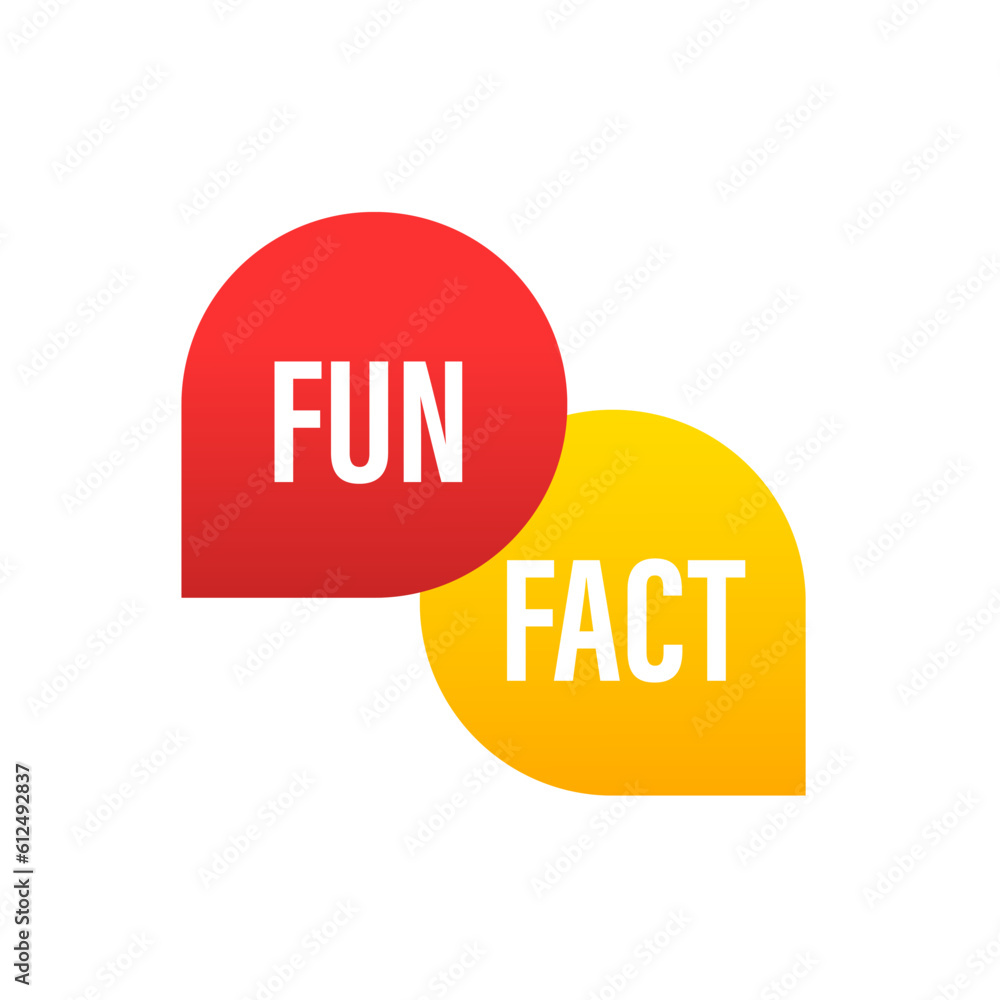 Hand Holding Megaphone Fun Fact Fun Fact Simple Bubble For Social Media In Red And Yellow