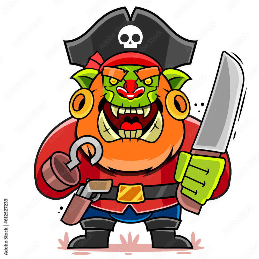 Monster mouth vector icon, creepy ogre or alien jaws with sharp teeth ...