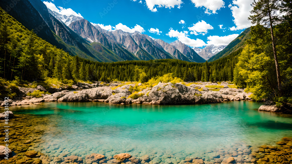 unreal landscape,Generative AI,Realistic Vision V2.0 Stock Illustration ...