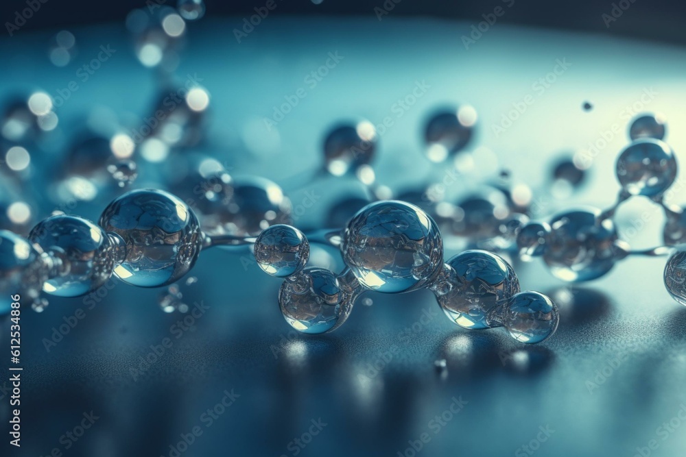 Scientific background of hydrogen molecules seen under microscope ...