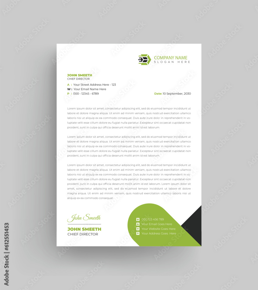 Moving Service Letterhead Design Template Modern Business Letterhead ...