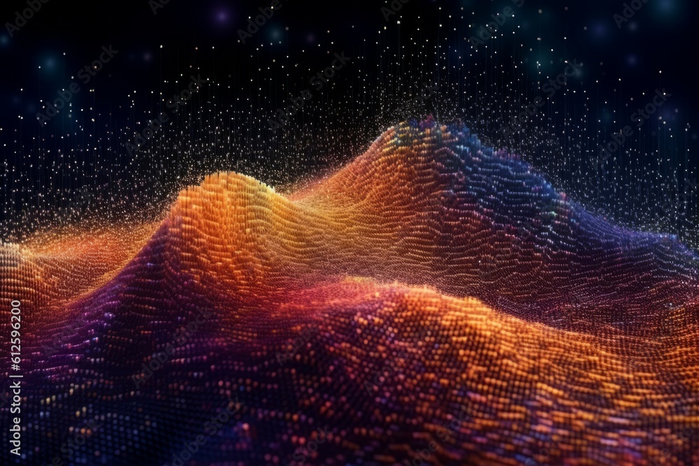 Abstract Big data visualization, Digital Analytics background. Backdrop ...