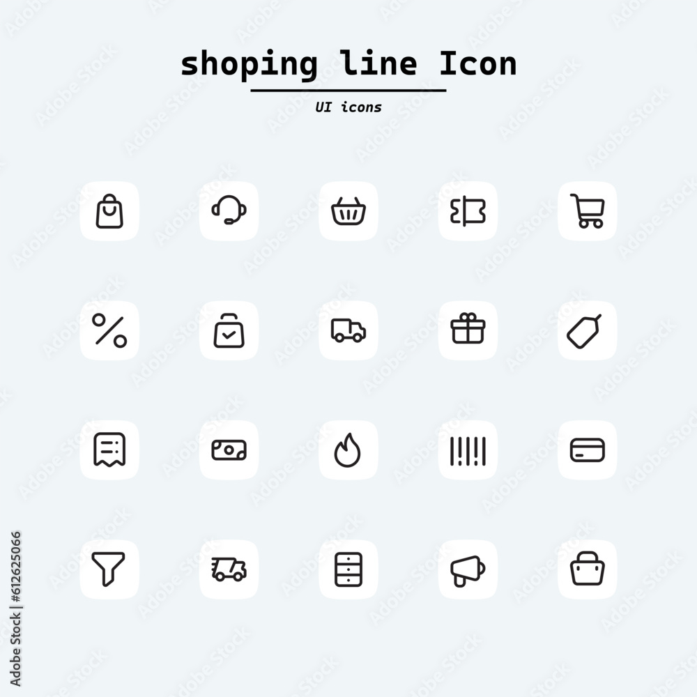 Future shoping Well-crafted Pixel Perfect Vector Thin Line Icons for ...