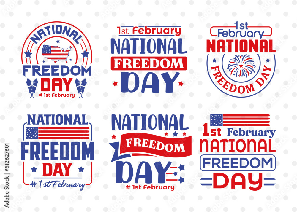 National Freedom Day SVG Bundle, Freedom Squad Svg, 1 February Svg ...