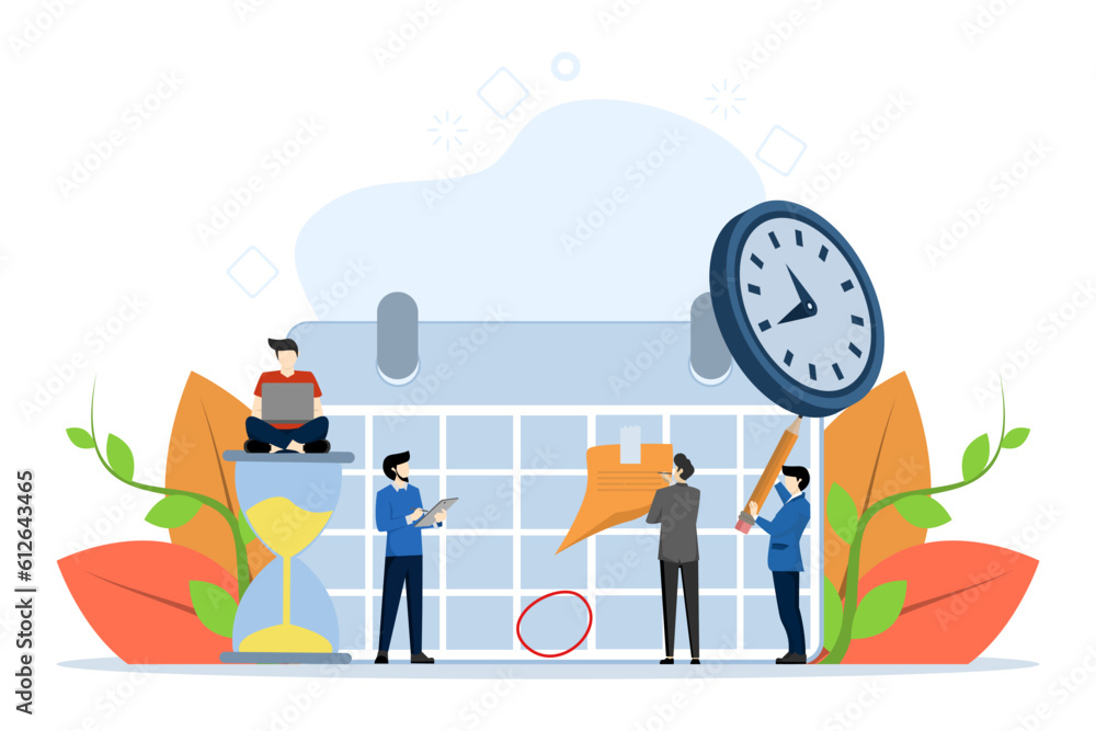 Planning strategy and time management. Planning schedule, business ...