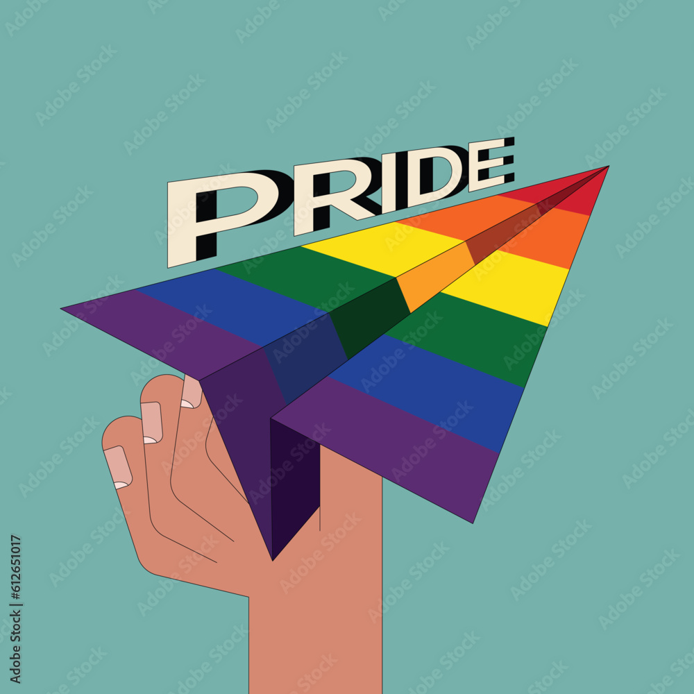 LGBT Pride month and diversity concept background, decorated with ...
