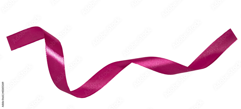 magenta ribbon isolated on transparent background, elements PNG image ...
