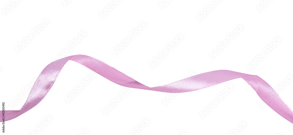purple ribbon isolated on transparent background, PNG image. Stock ...