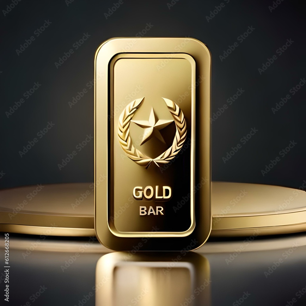 luxury gold bars, AI Generated Stock Illustration | Adobe Stock