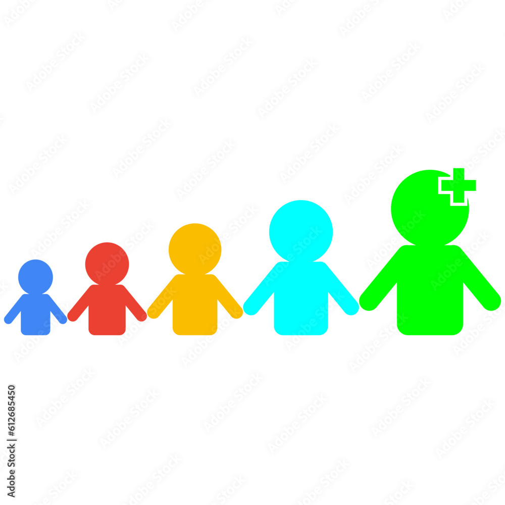 Population Growth Silhouette Graphic Design for World Population Day ...