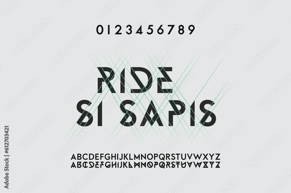 RIDE is a typeface inspired by the aesthetics of the violence of ...