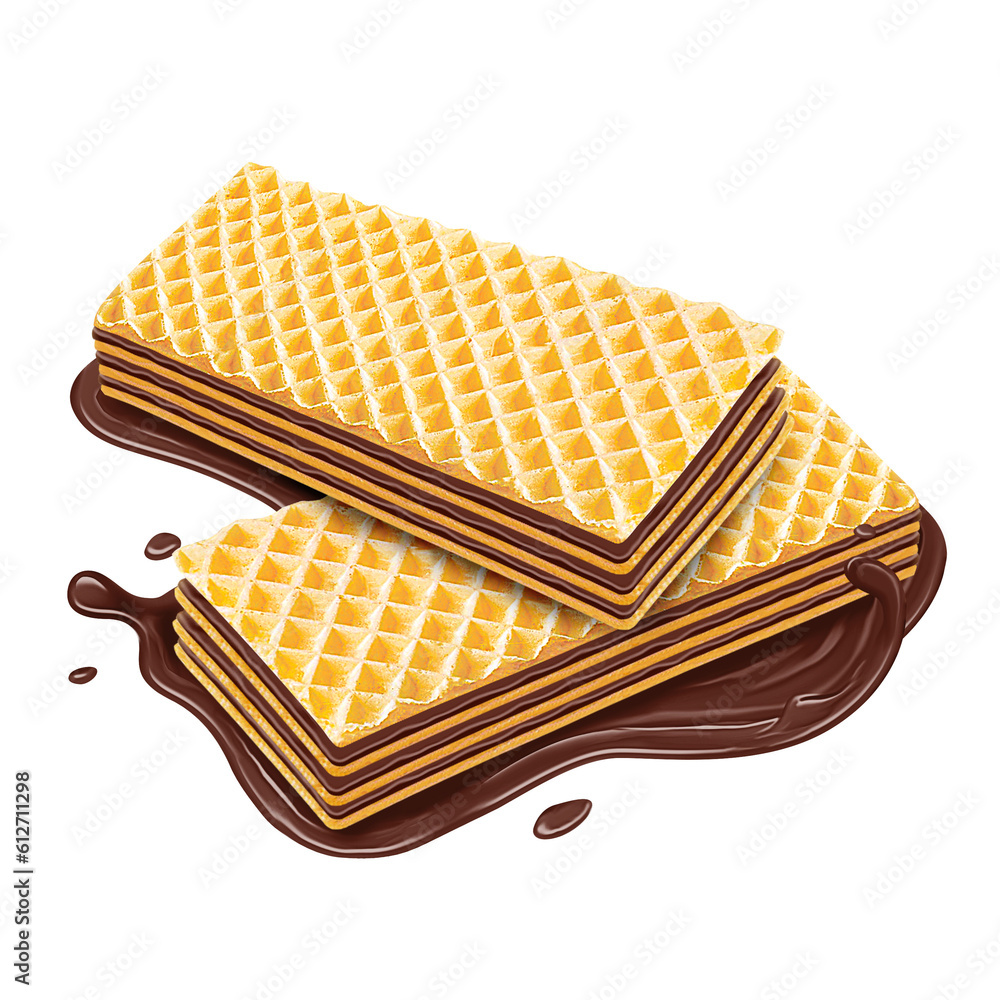 wafer cream chocolate. PRO PNG Stock Illustration | Adobe Stock