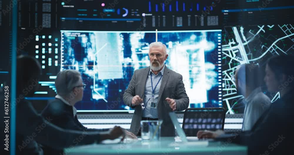 Diverse Group of Cybersecurity Experts Monitoring an Active Operation ...