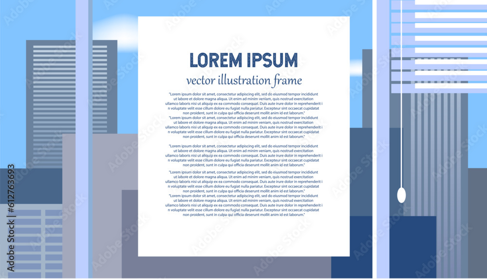 Template with a background of skyscrapers. Modern Powerpoint ...