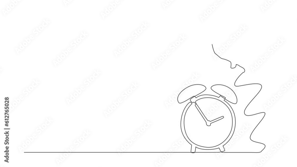 Animated self drawing of continuous line draw Arabian businessman jump ...