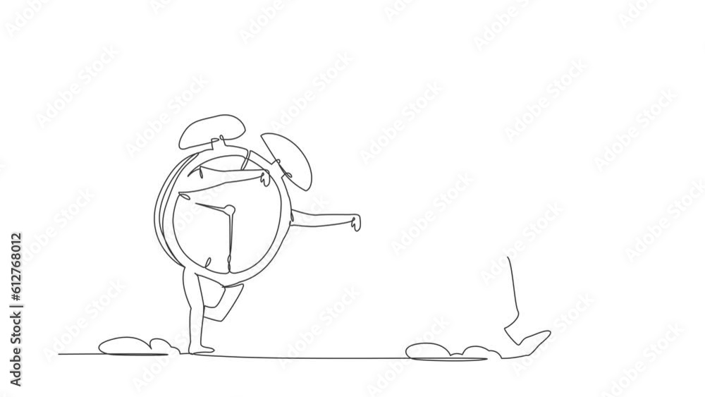 Animated self drawing of continuous one line draw Arabian businessman ...