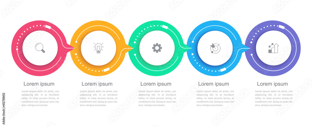 Decision making infographic chart design template. Editable infochart ...