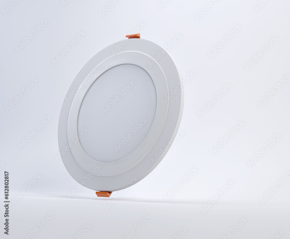 Flat LED Light Panel with White Background, Slim LED Panel Light, LED ...