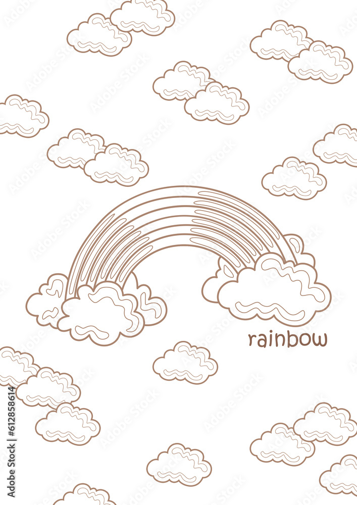 Alphabet R For Rainbow Vocabulary School Lesson Word Coloring Pages for ...