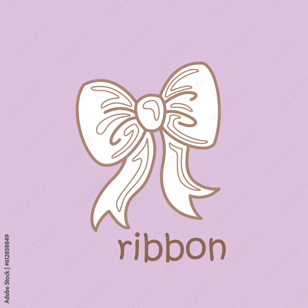 Alphabet R For Ribbon Vocabulary School Learn Study Word DIgital Stamp ...