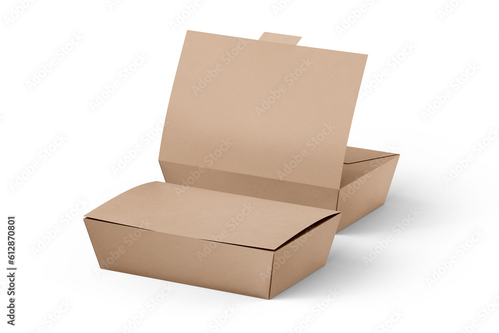 Premium Kraft Paper Food Box MockupPremium Kraft Paper Food Box Mockup ...