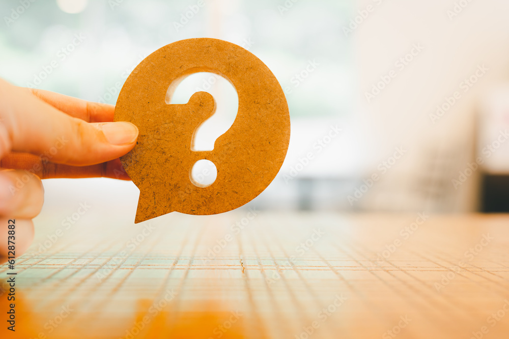 Hand holding Question mark sign. Asking questions. Ask for help. Need ...