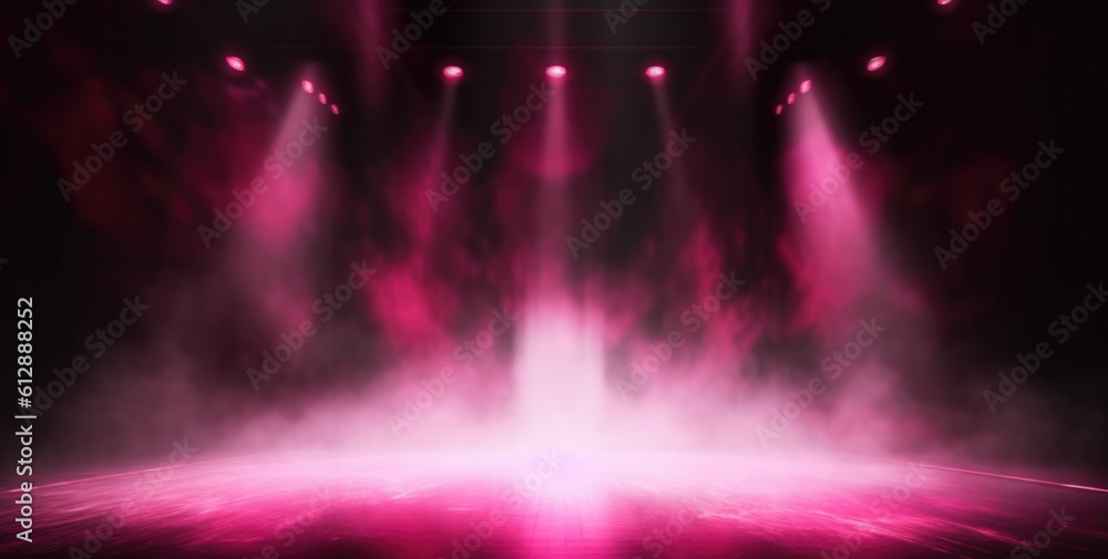 Pink Stage created with Generative AI Technology, ai, generative Stock ...