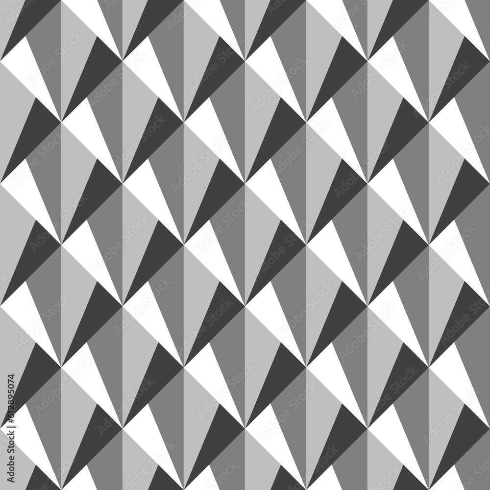 Interlocking triangles tessellation background. Image with repeated ...