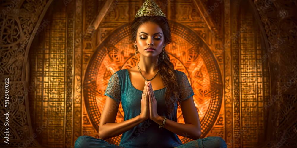 holistic approach to beauty, including yoga poses, meditation, and ...