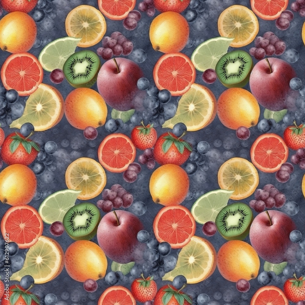 Seamless design. Introducing the latest fruity batch pattern with ...
