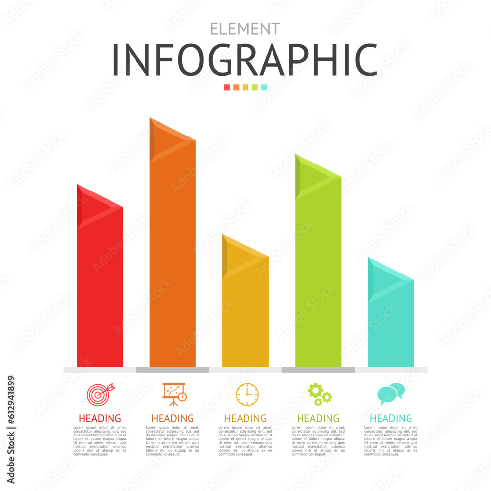 triangle diamond graph bar for infographic. used for process diagram ...