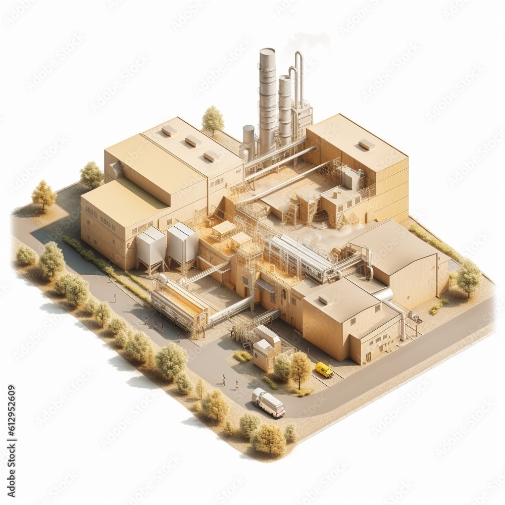 Renewable waste-to-energy technology with large-scale biomass facility ...