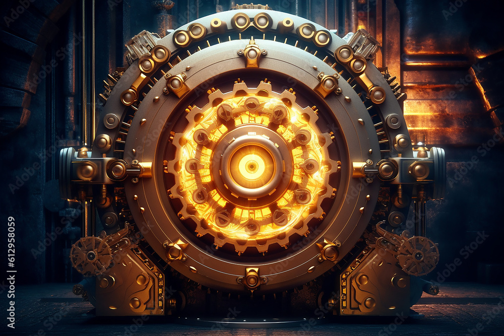 Complexity and elegance of a keyhole's internal mechanism, Generated ...