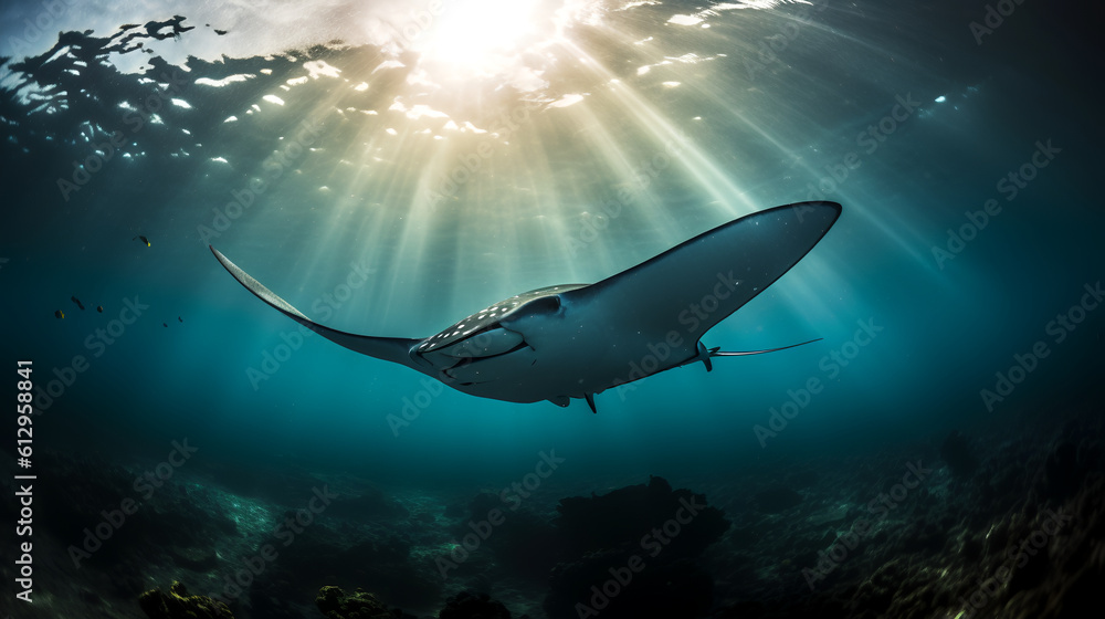 Dive into the mesmerizing world beneath the waves with this captivating ...