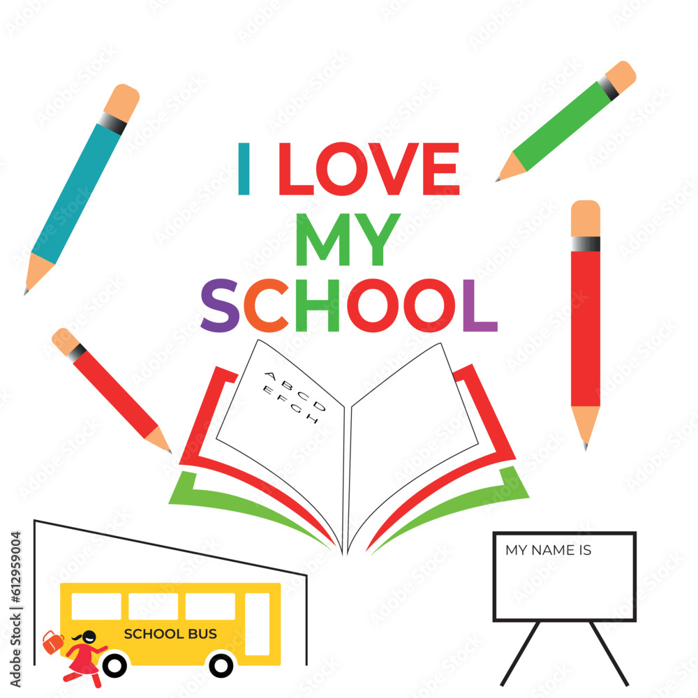 school logo,i love my school logo,love education creative logo ...